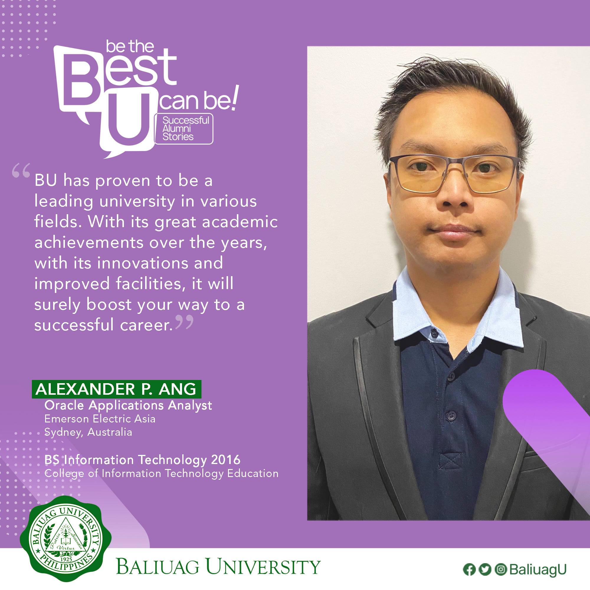 Alexander Ang - Baliuag U